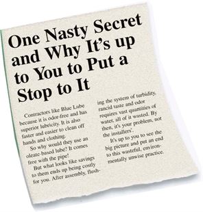 BLUE LUBE Polymer-Based Pipe Gasket Lube